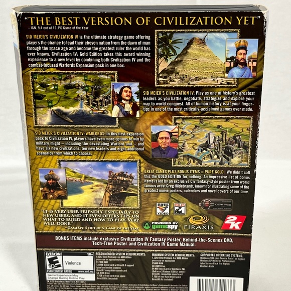 Video Games & Consoles | Sid Meiers Civilization Iv Gold Edition Pc 207 ...